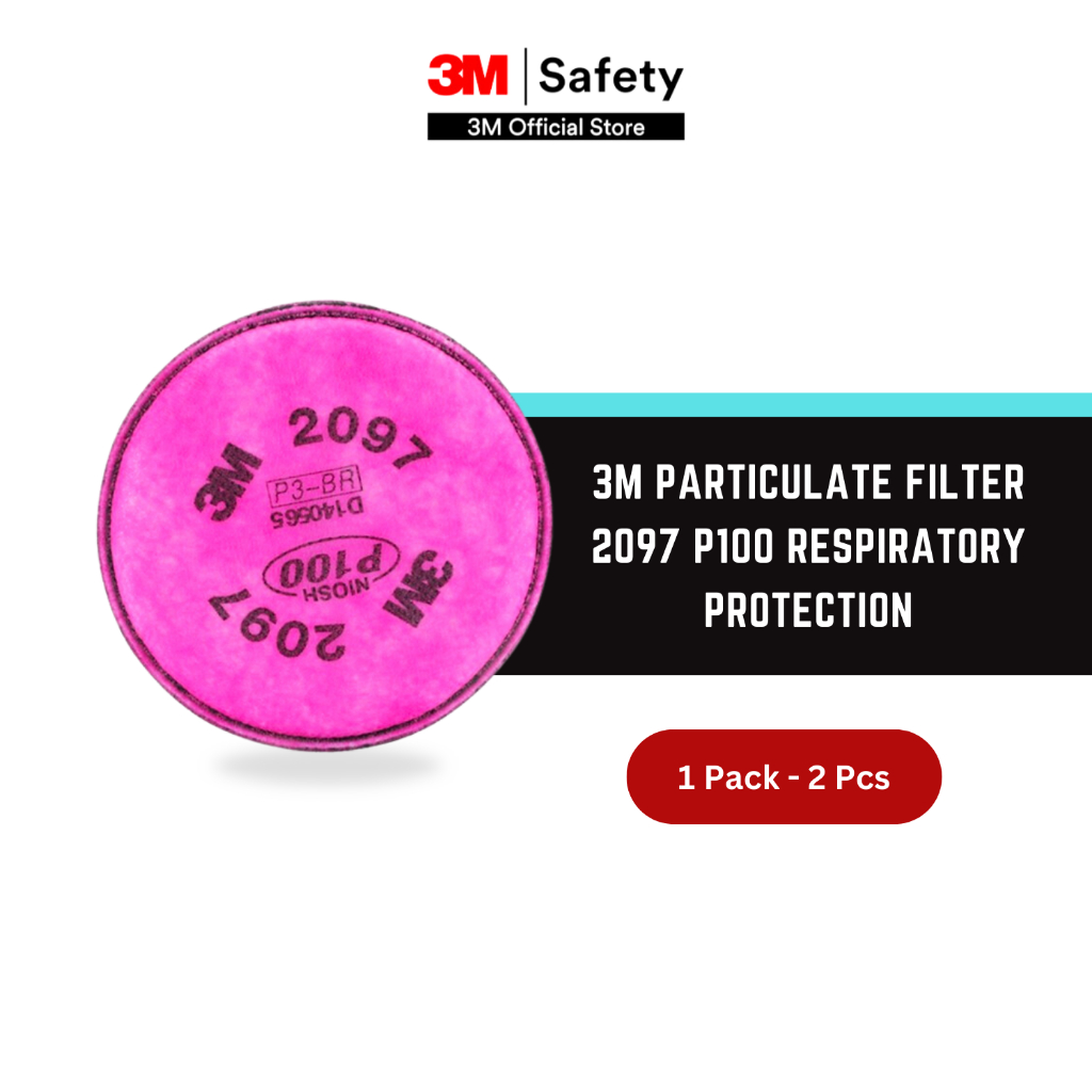 Jual 3M Particulate Filter 2097 P100 Respiratory Protection - 1 Bag isi ...