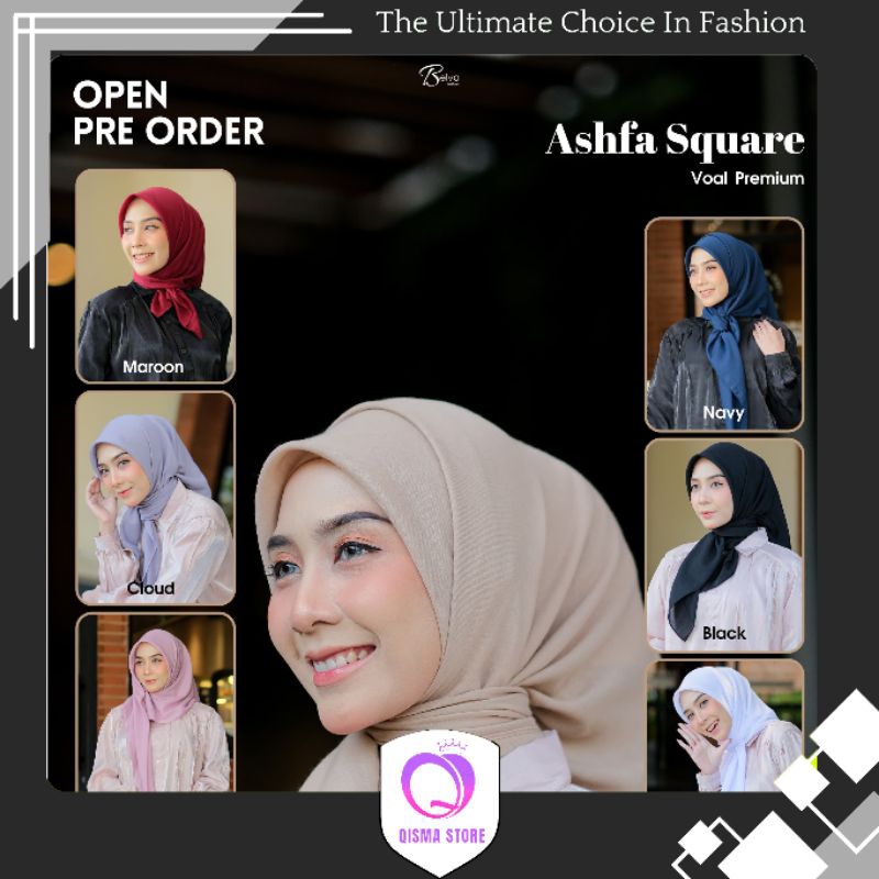 Jual Plain square ternyaman ‼️ Ashfa Square by BELVA // QISMA STORE ...