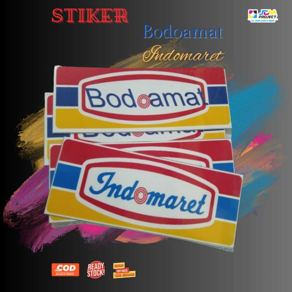 Jual sticker printing minimarket INDOMARET DAN ALFAMART bodoamat ...