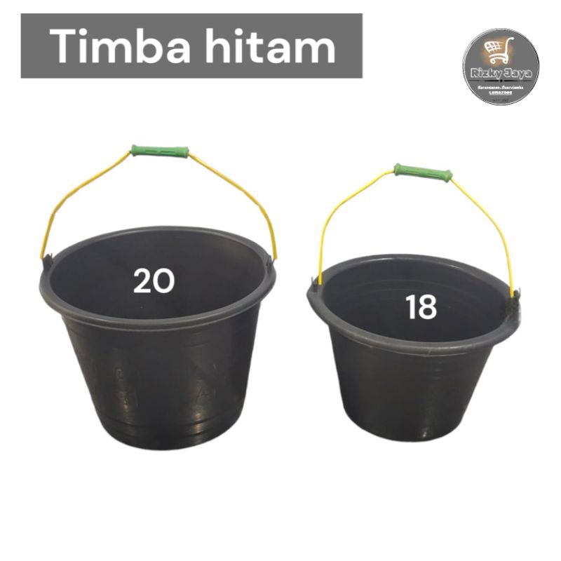 Jual EMBER COR KARET HITAM TEBAL/TIMBA PERKASA ANTI PECAH SIP/TIMBA ...