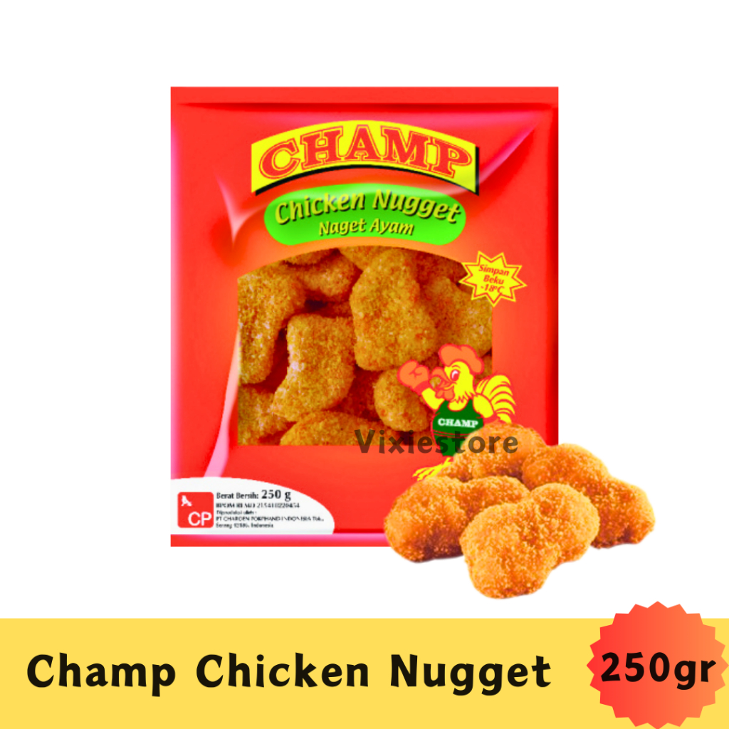 Jual Champ Chicken Nugget Frozen Food - Naget Ayam Makanan Beku 250gr ...
