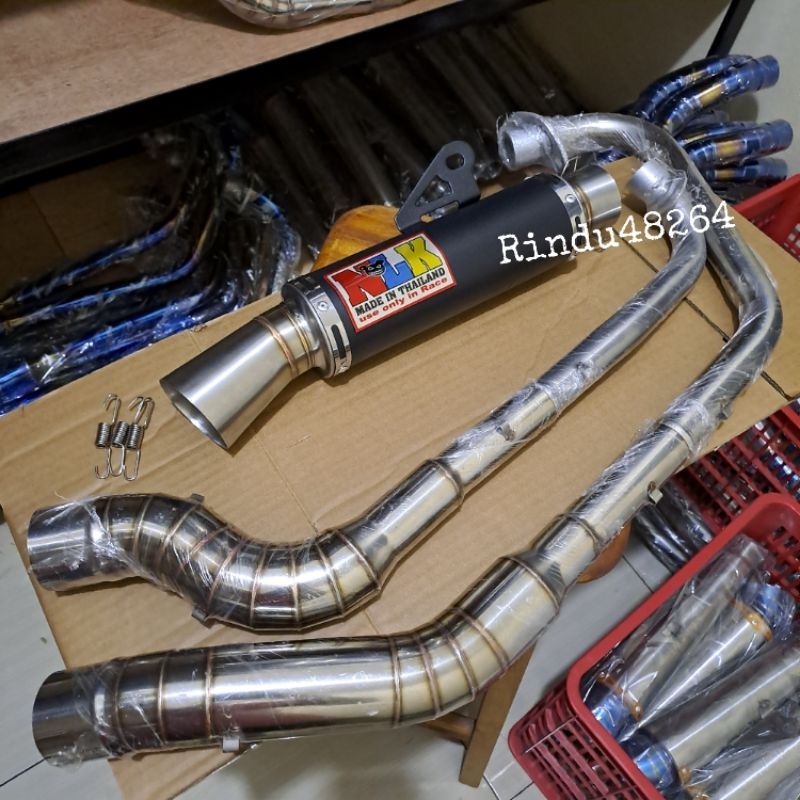 Jual NLK open spec exhaust pipe Raider 150carb,fi tmx pinoy rusi_tc125 ...