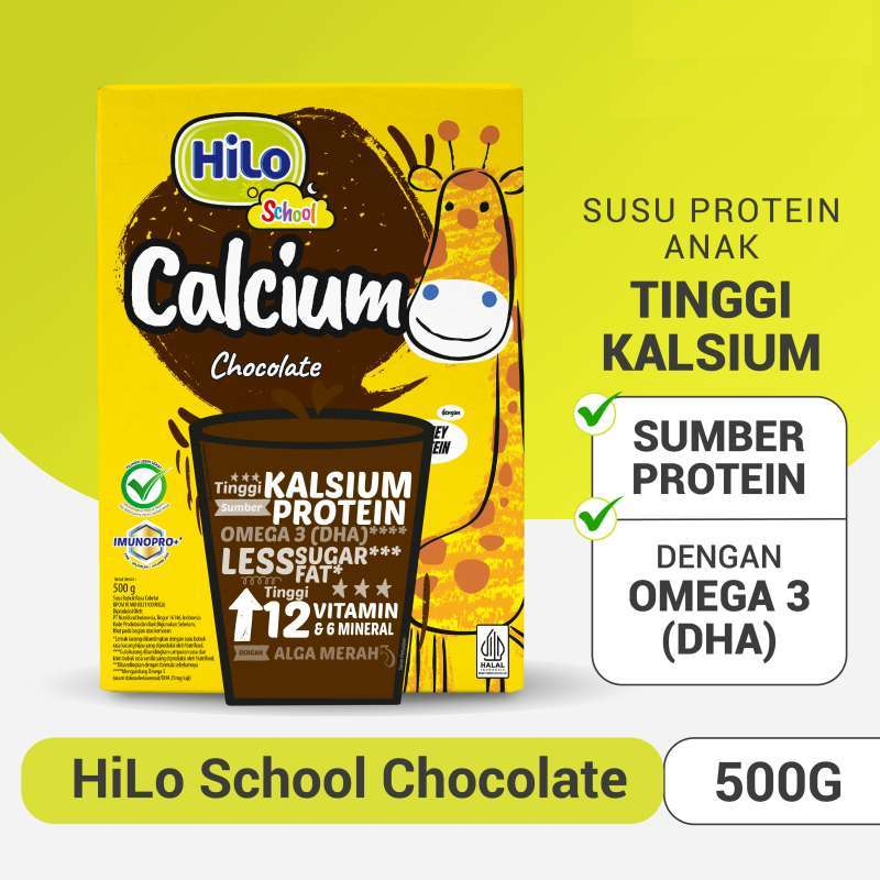 Jual HiLo School 500g - Susu Anak Usia 5 - 12 Tahun Tinggi Kalsium ...