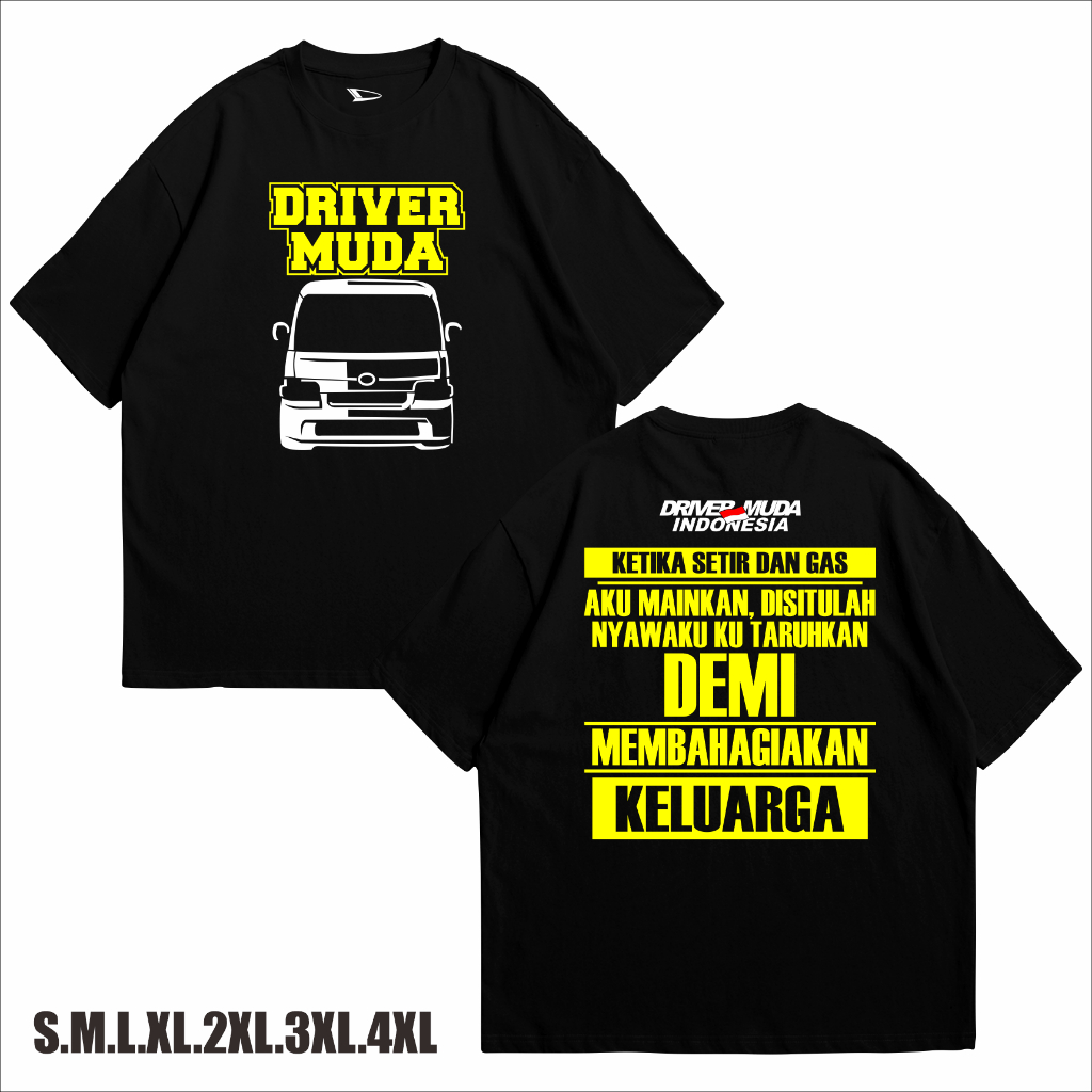 Jual KAOS BAJU DRIVER MUDA INDONESIA GRANMAX GRAN MAX/KAOS MOBIL ...