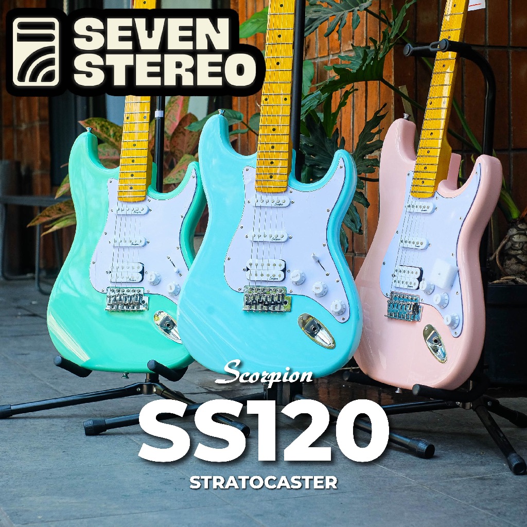 Jual Scorpion SS-120 SS120 Stratocaster HSS Strat Gitar Elektrik ...