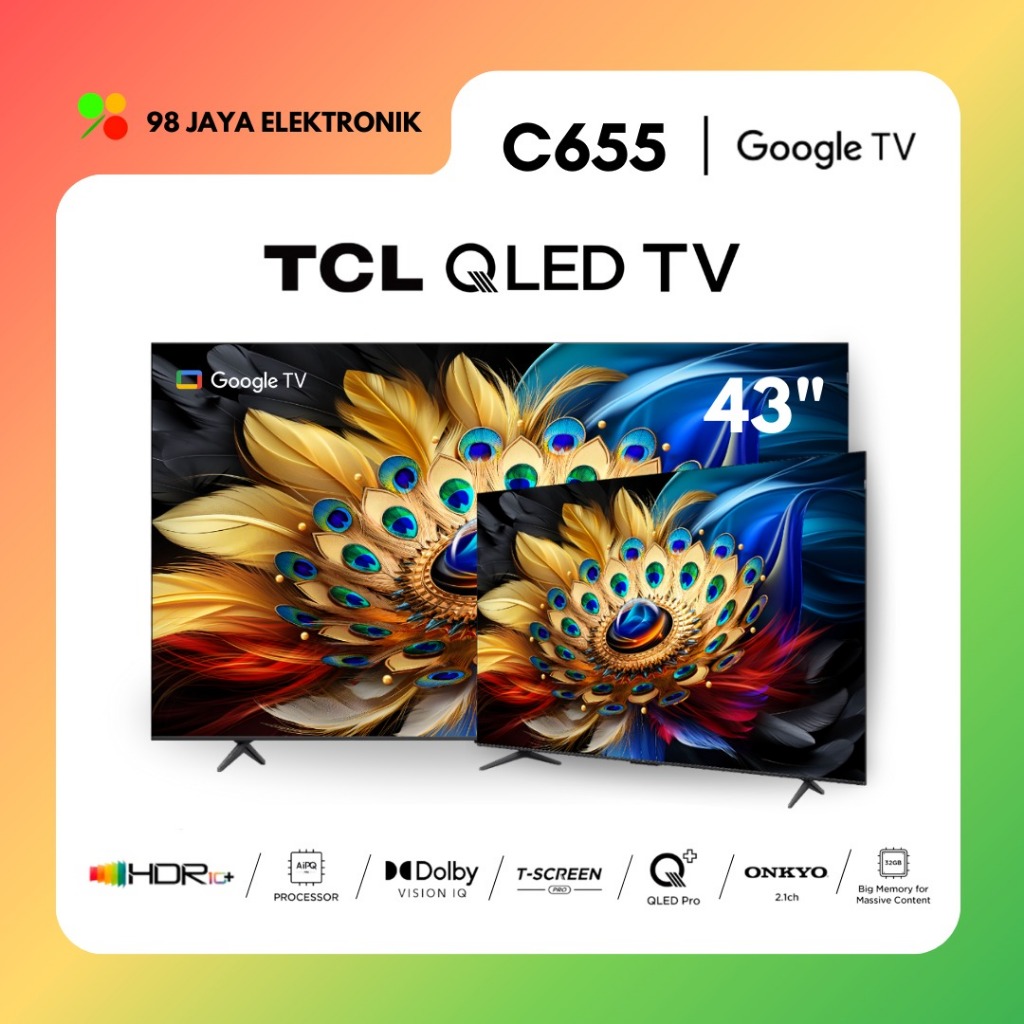 Jual TCL QLED 43 INCH - 43C655 - 4K QLED PRO GOOGLE - ONKYO 2.1 ...