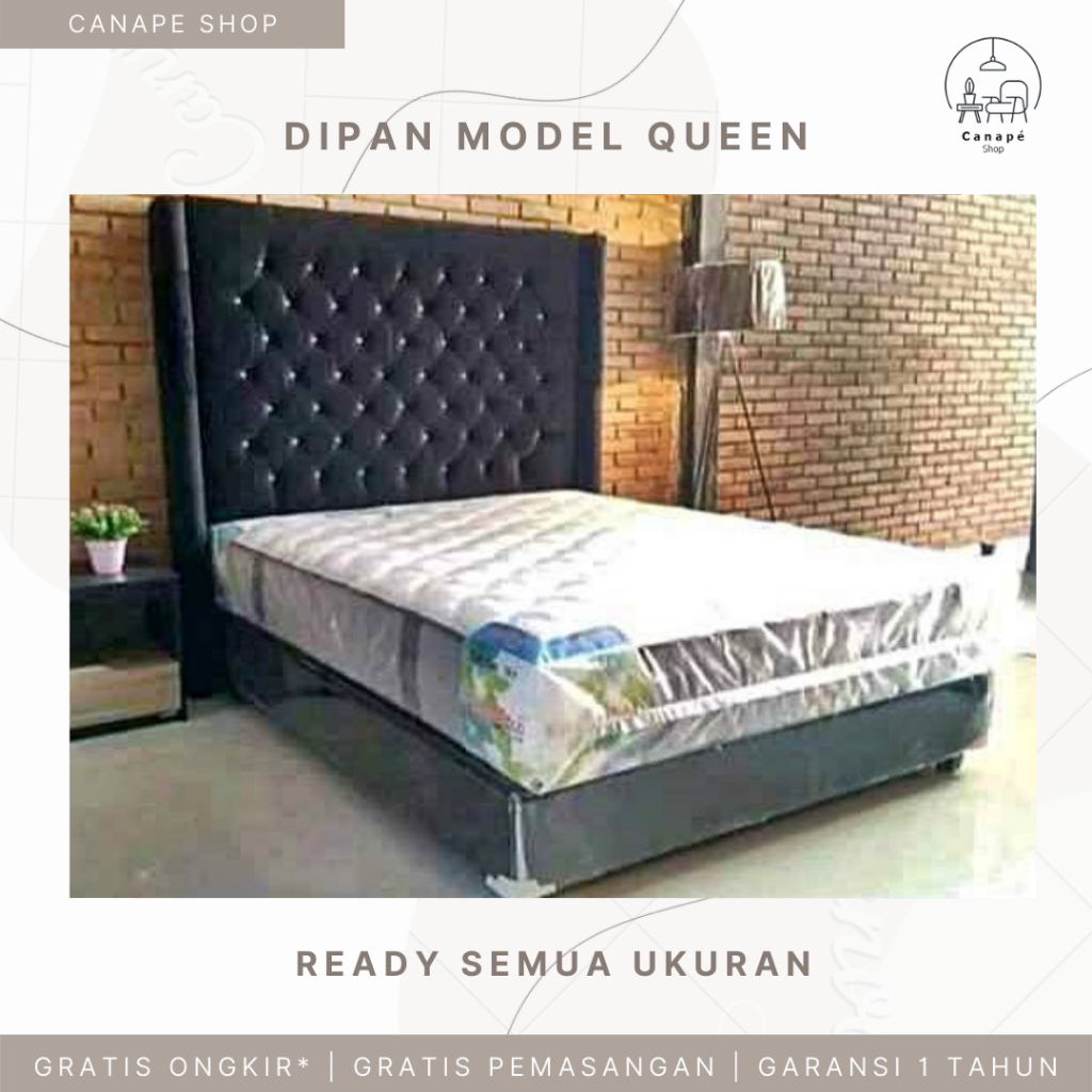 Jual Dipan Kasur Ranjang Tempat Tidur Minimalis Divan Mewah Model Queen ...