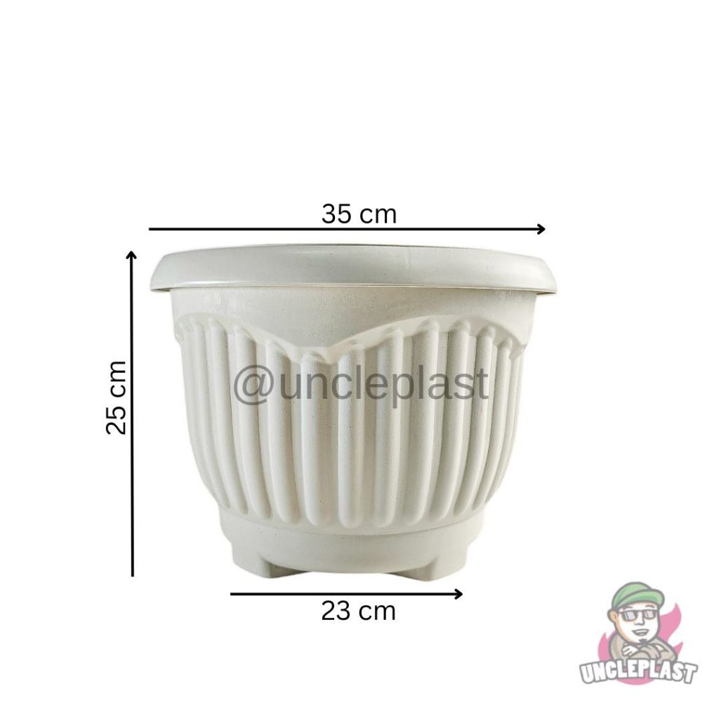 Jual Pot Bunga 35 Noni Pot Bunga Tanaman Plastik Besar Aethetic Kuat ...