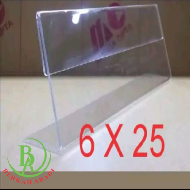Jual ACRYLIC NAME PLATE/PAPAN NAMA AKRILIK MEJA (6X25) 1 SISI | Shopee ...