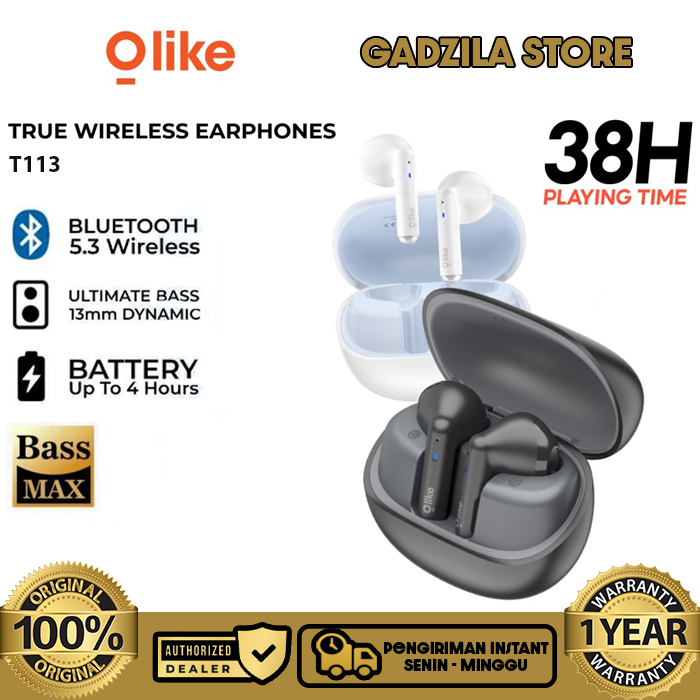 Jual OLIKE TWS T113 True Wireless Earphones Bluetooth 5.3 IPX4 Water Resistant Playing Time 38H ...