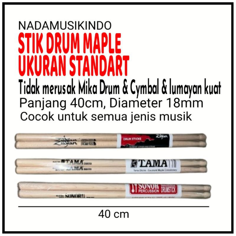 Jual STIK DRUM SEPASANG MAPLE STICK DRAM KAYU MAPEL | Shopee Indonesia