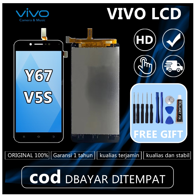 Jual LCD vivo v5/y67/v5s HD TOUCHSCREEN ORIGINAL 100% FULL SET【ORIGINAL Garansi 1 tahun ...