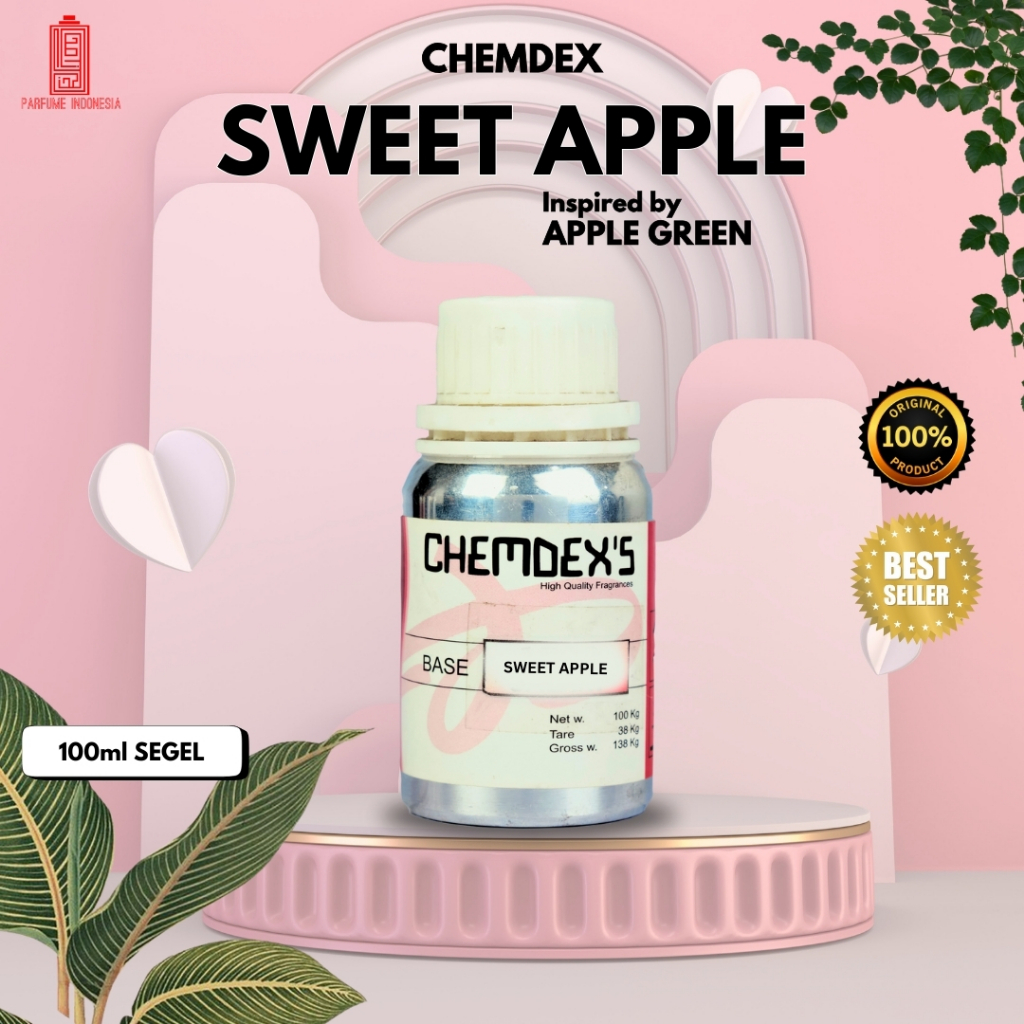 Jual bibit parfum murni SWEET APPLE CHEMDEX'S 100ML SEGEL | Shopee ...