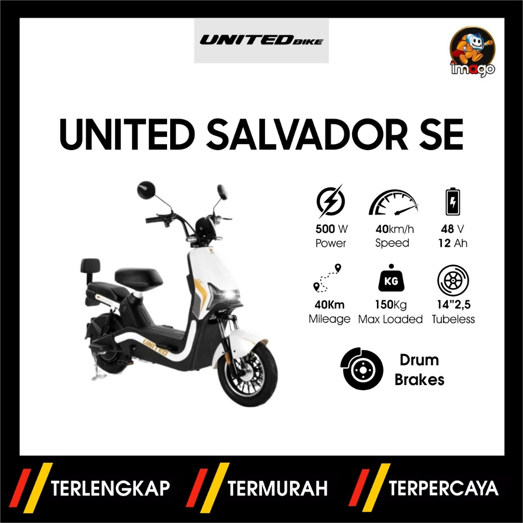 Jual SEPEDA LISTRIK UNITED SALVADOR SE | Shopee Indonesia