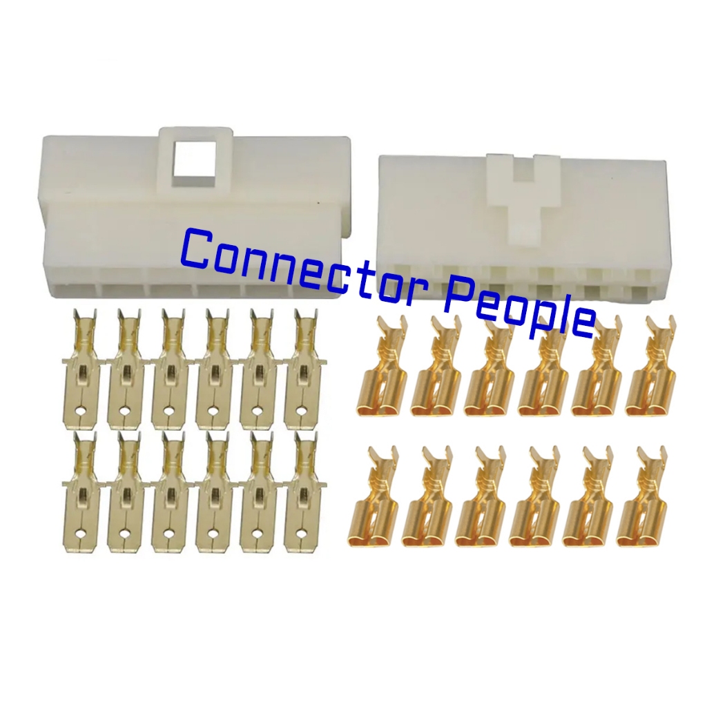 Jual Socket 12 pin Besar + Skun / Soket Motor / Konektor /Kabel Motor ...