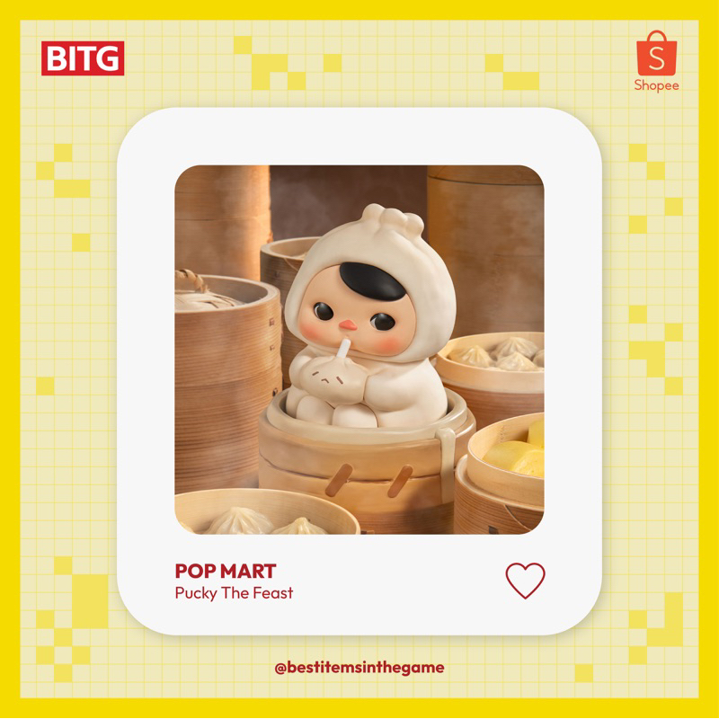 Jual PUCKY THE FEAST STEAMED BUN POP MART | Shopee Indonesia