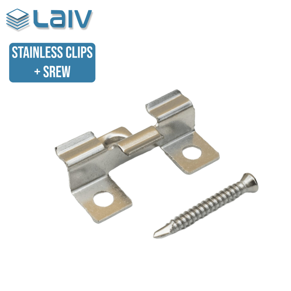 Jual LAIV WPC Stainless Clip Decking WPC Aksesoris Pasang WPC Decking ...