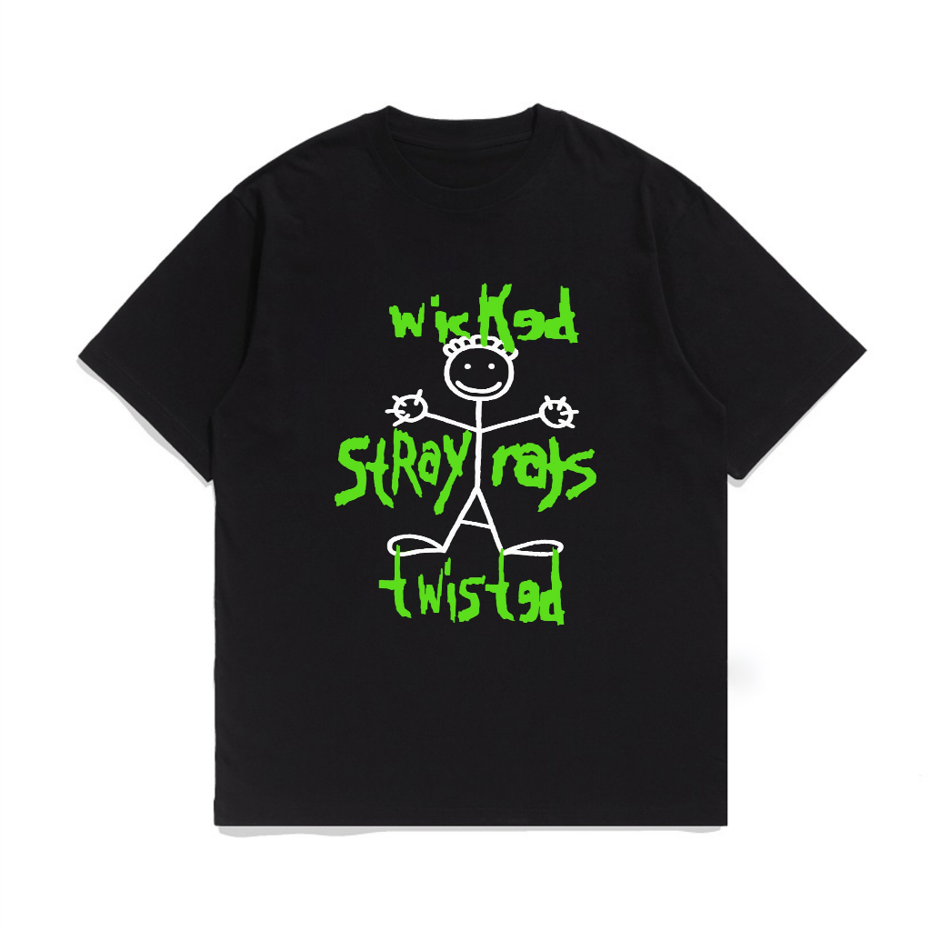 Jual Stray Rats Tshirt Wicked Twisted Black Premium | Shopee Indonesia