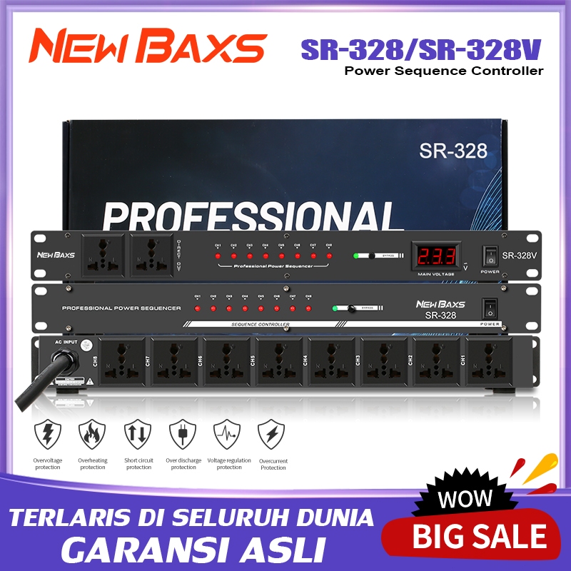 Jual NEW BAXS Colokan Listrik SR-328/SR-328V 8-channel 40 amp power controller Audio system ...