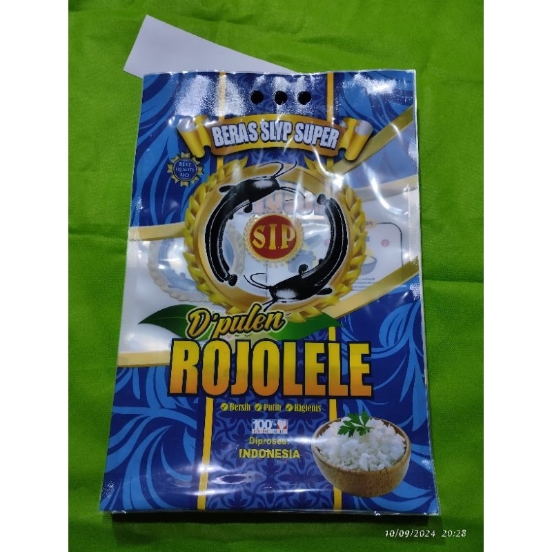 Jual plastik nilon lldpe fullwarna gambar ROJOLELE biru ukuran ~ 5kg ...