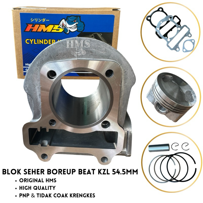 Jual BLOK SEHER HMS BORING BORE UP BEAT SCOOPY F1 54,5 MM KZLA KZL HMS THAILAND | Shopee Indonesia