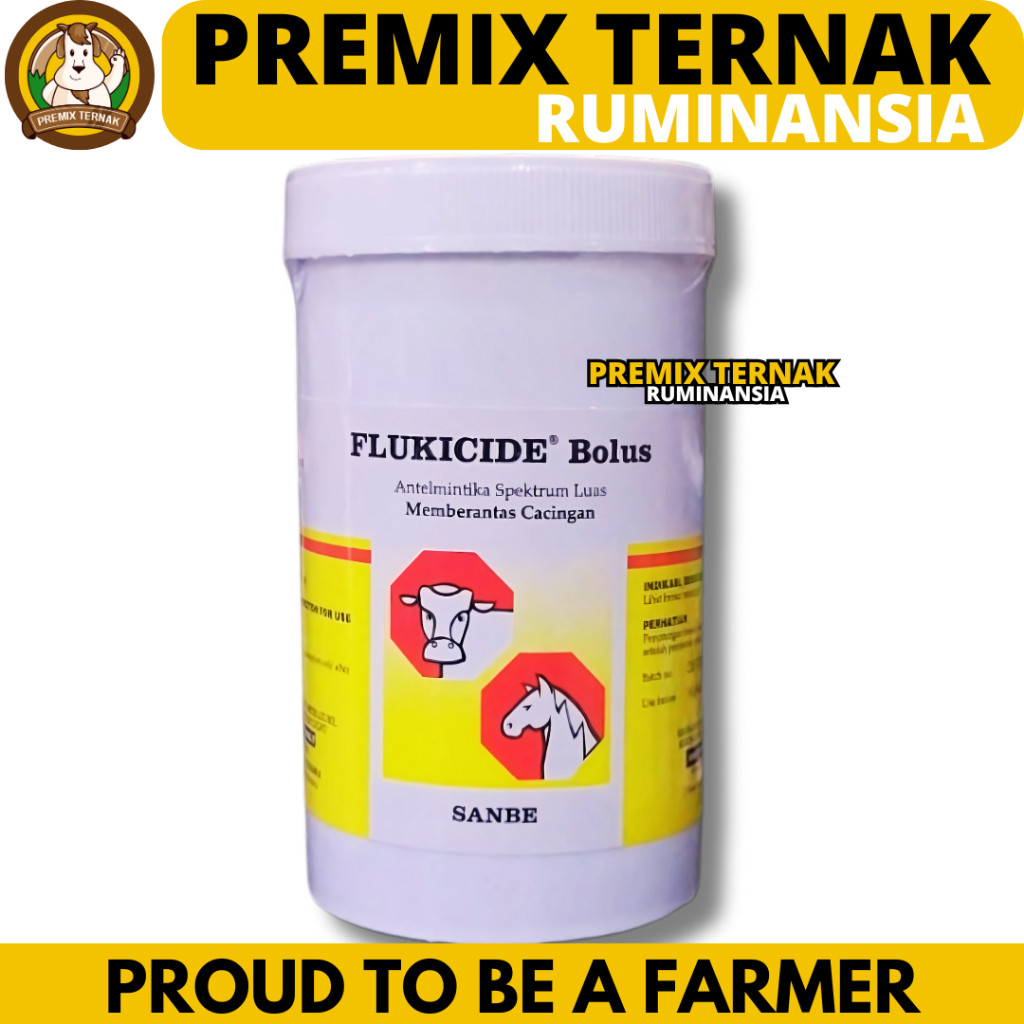 Jual FLUKICIDE 12 BOLUS (1 POT) SANBE - Obat Cacing Sapi Kuda Babi ...