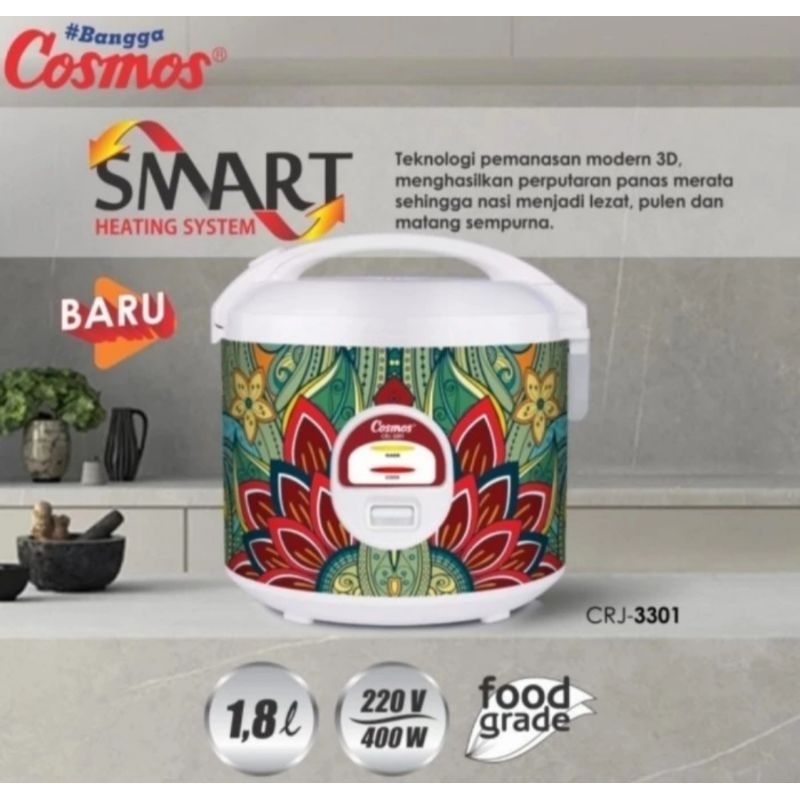 Jual Cosmos Rice Cooker / Magic Com /Penanak Nasi Nonstik CRJ 3301 ...