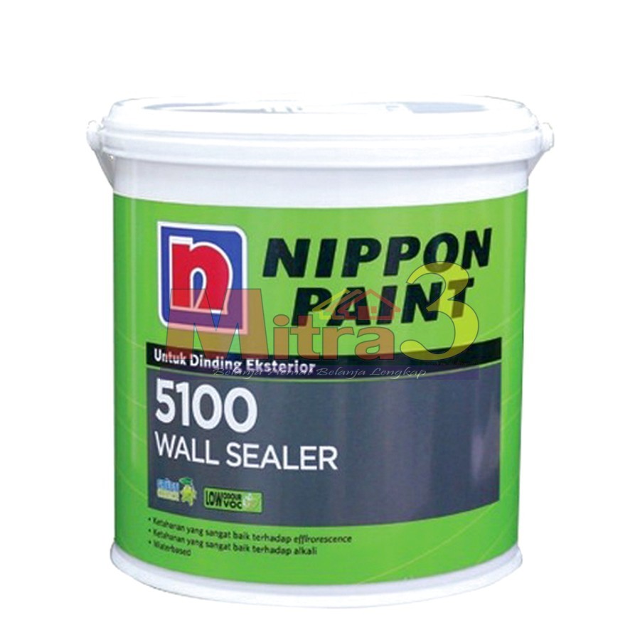 Jual Nippon 5100 WALL SEALER 2,5L Cat Dasar Alkali Tembok EXTERIOR 2,5 ...