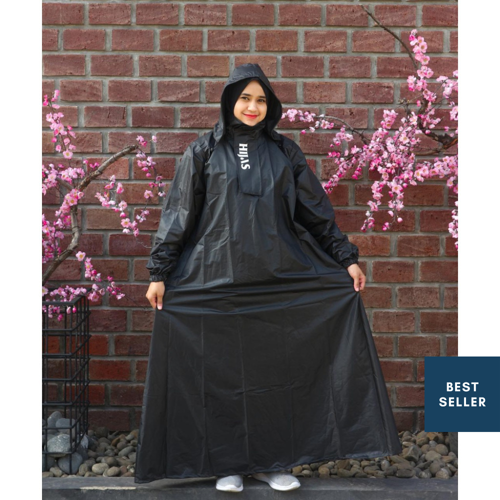 Jual Jas Hujan Wanita Gamis Ponco Syar i Hijas Hijaz / Jas Hujan / Jas ...