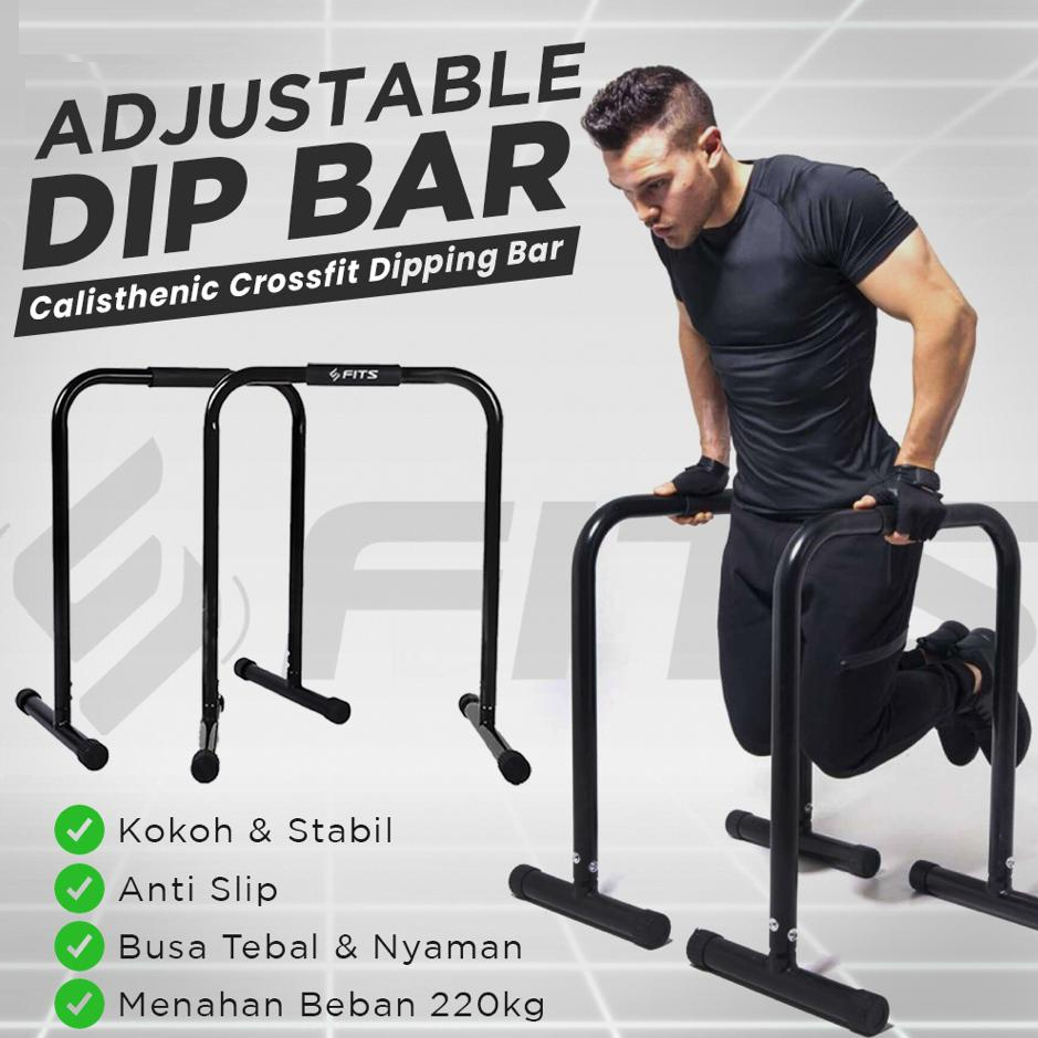 Jual Alat Push Up Stand Bar Fits Parallettes Push Up Bar Adjustable ...