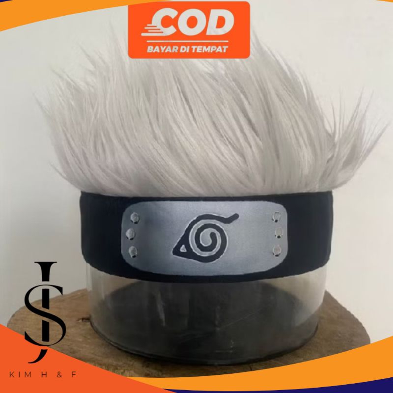 Jual Topi Rambut Palsu Kakashi Wig Anime Wig Cosplay Topi Rambut ...