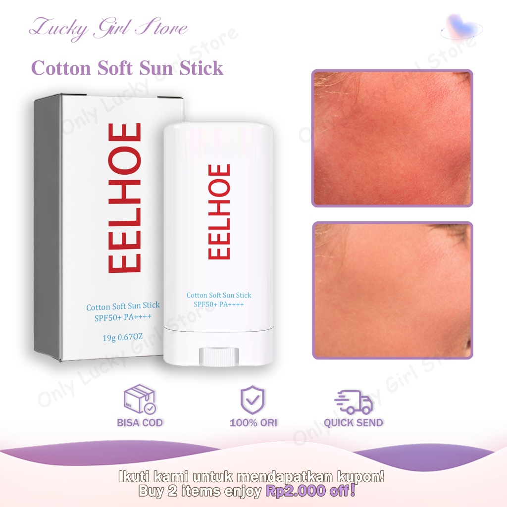 Jual EELHOE【Buy 2 Free 1】Cotton Soft Sun Stick SPF50+PA+++ 19g Matte ...