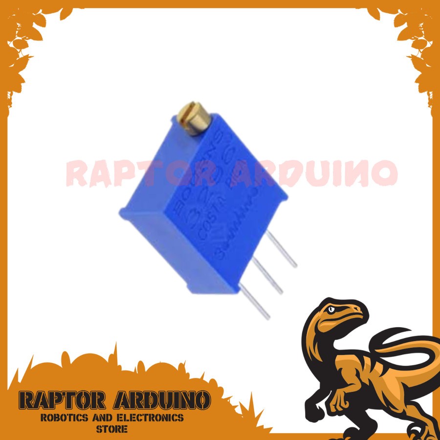 Jual 3296W 105 1M 1 Mega Ohm multiturn adj Trimmer potentiometer 3296 ...