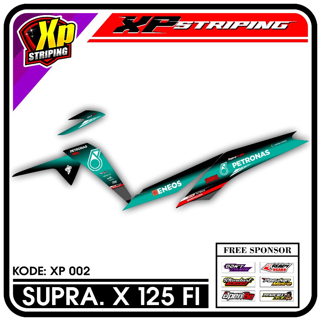 Jual Striping Supra X 125 Fi - Sticker Striping Honda Supra X 125 Fi ...