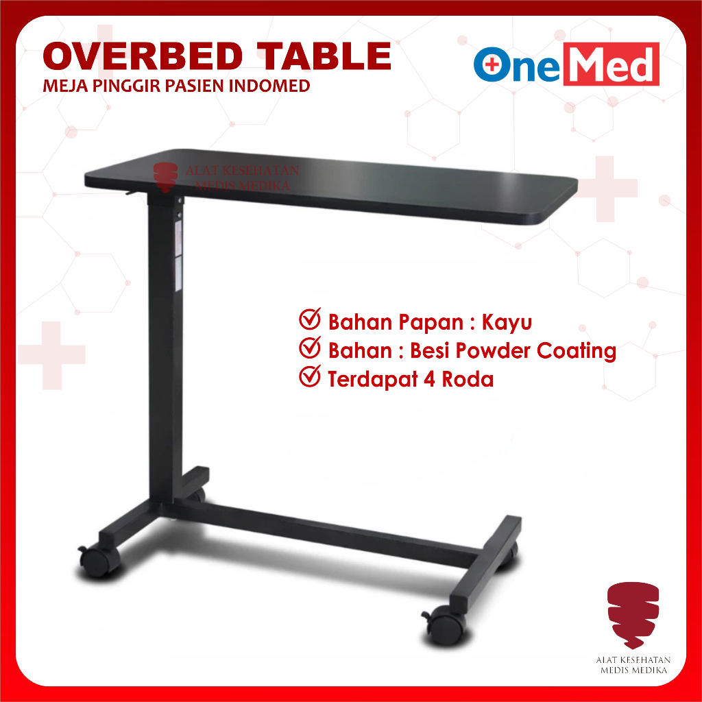 Jual Overbed Table Indomed Meja Makan Tempat Makanan Pasien Rumah Sakit ...