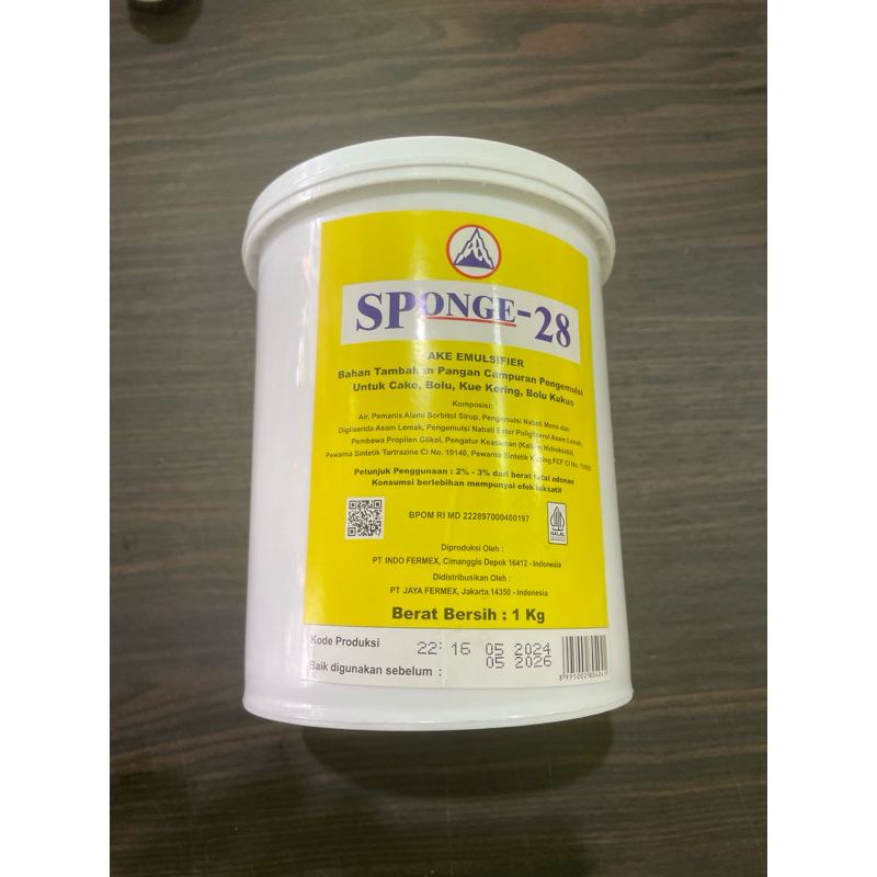 Jual sp sponge 28 kemasan 1kg pengembang dan pelembut adonan | Shopee ...