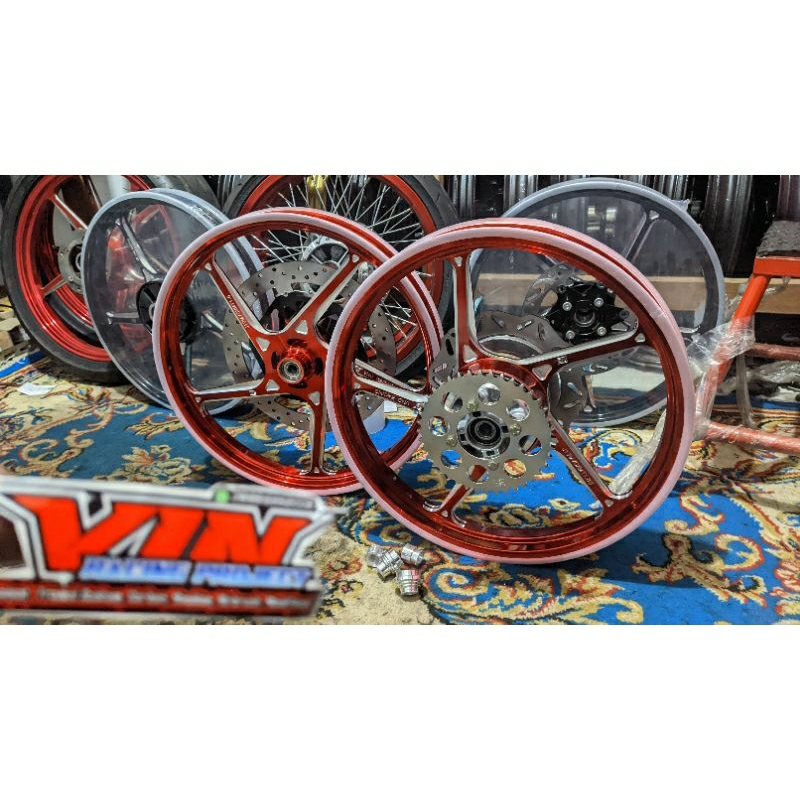 Jual velg vnd model enkei pnp crf set tingal pasang bisa request warna ...