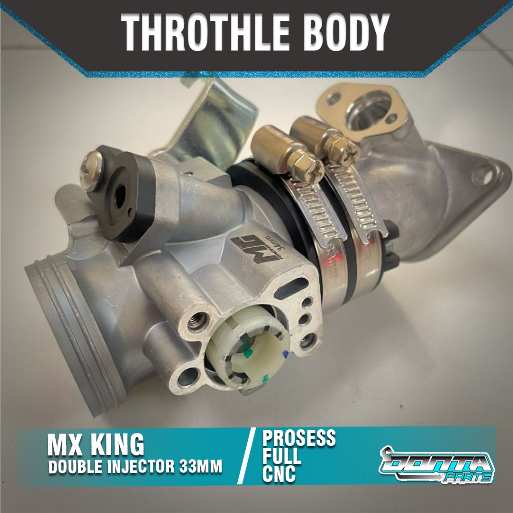 Jual Tb thottel body mxking doubel injector 33mm | Shopee Indonesia