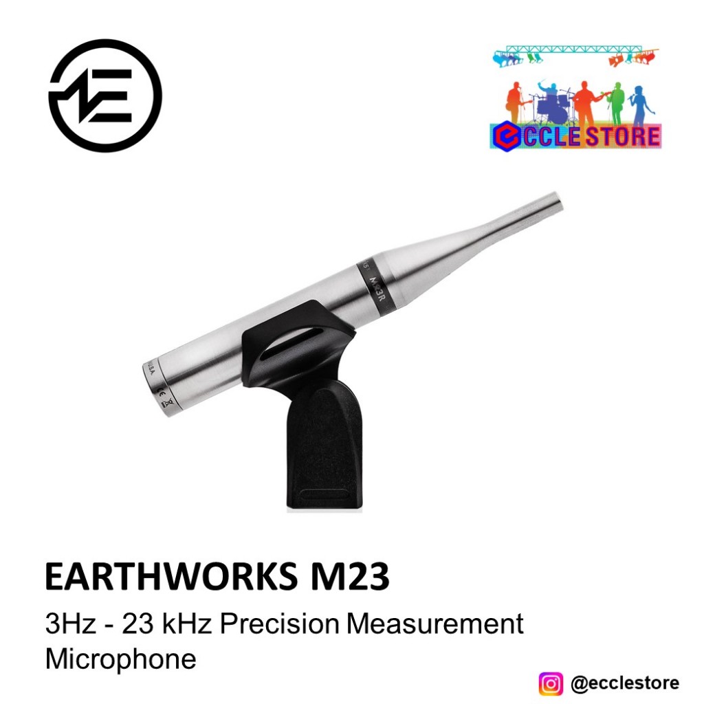 Jual EARTHWORKS M23 - 3Hz - 23kHz Precision Measurement Microphone / Mic Analyzer / RTA ...