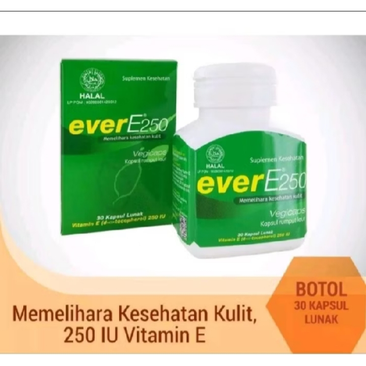 Jual Ever E 250 IU Botol isi 30 Kapsul | Shopee Indonesia