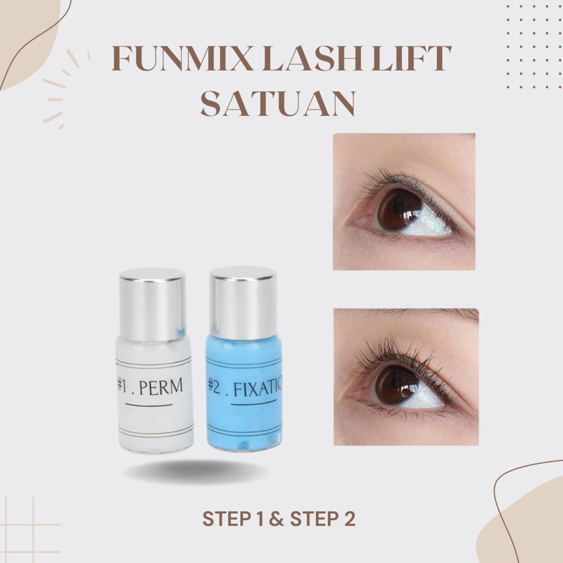 Jual FUNMIX LASH LIFT SATUAN STEP 1 & STEP 2 FOR LASH LIFT PELENTIK BULUMATA PERMING | Shopee ...