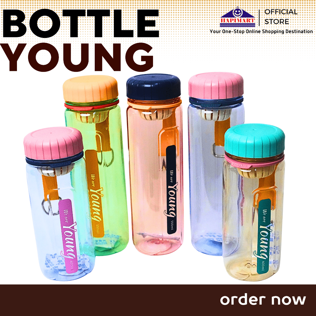 Jual Bottle Minuman Young 550ML Dan 400ML/Botol Minuman Jus Plus ...