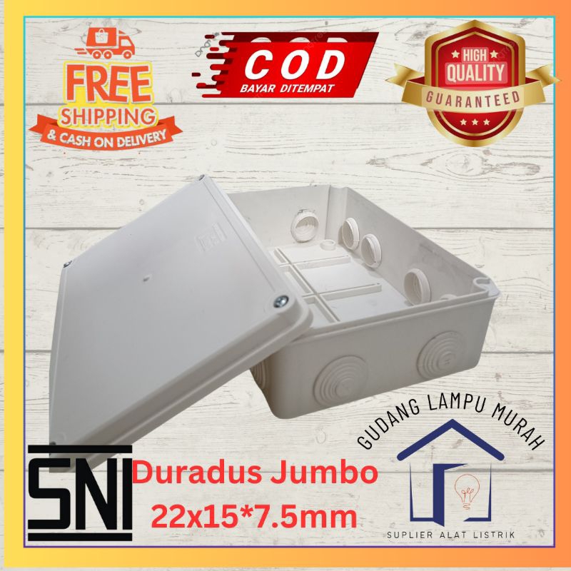 Jual Duradus Jumbo TRM 22x15x7.5cm Junction Box Duradus Besar | Shopee ...