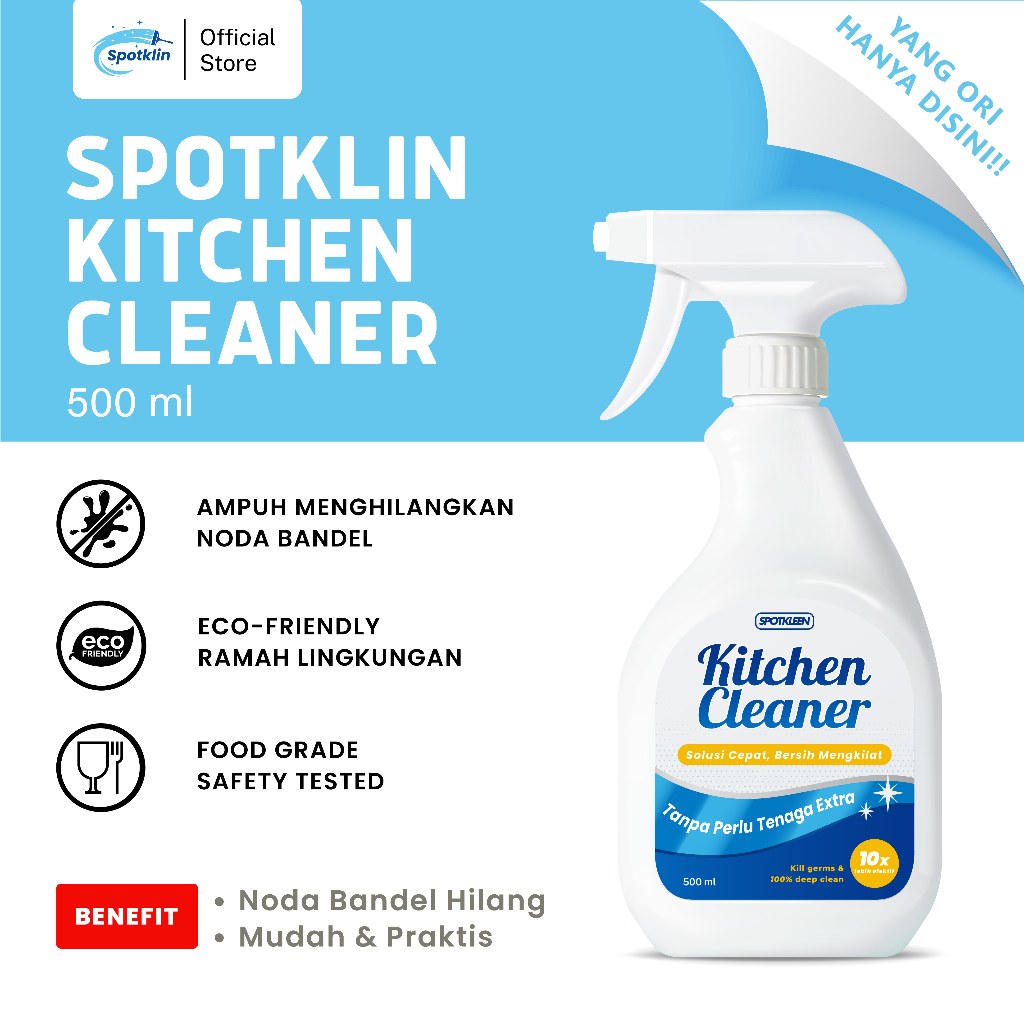 Jual Cairan Pembersih Noda Kotoran Dapur Kompor Kerak Minyak Lemak Oven Microwave Kitchen ...