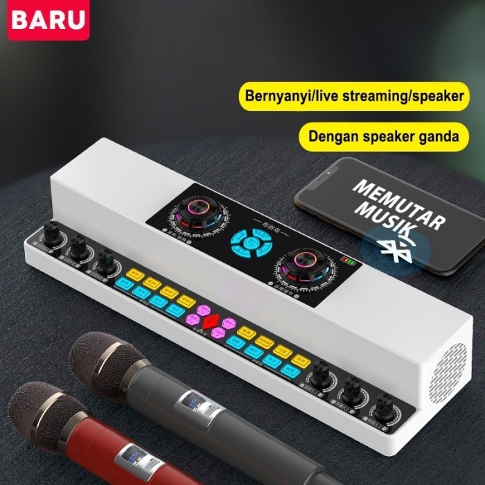 Jual Soundcard Speaker All in One Sound Card Live Streaming Microphone ...