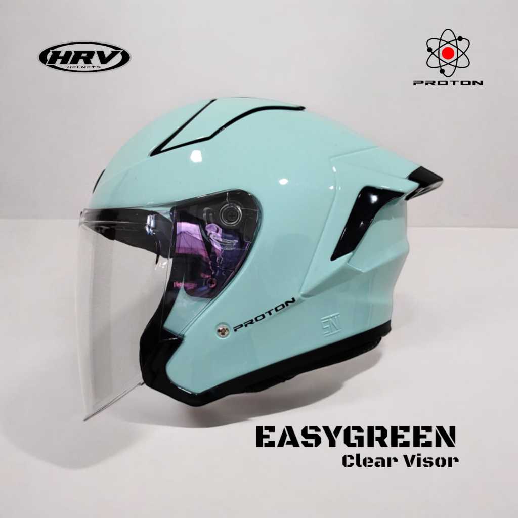 Jual Helm Half Face HRV Proton Solid SNI | Shopee Indonesia