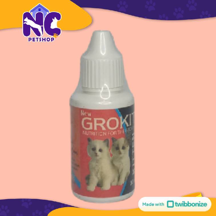Jual GROKIT 30ML - Suplemen pertumbuhan kaya protein, karbohidrat untuk anak kucing cepat besar ...