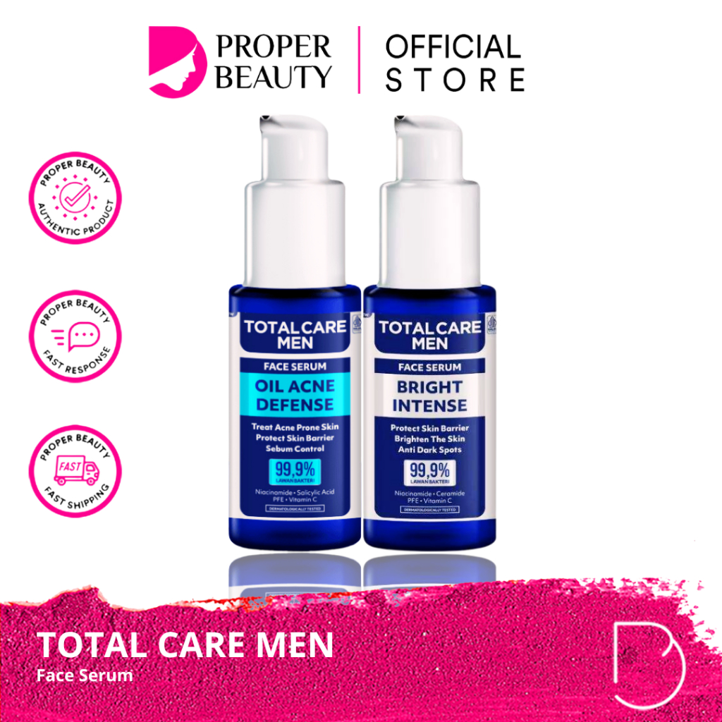 Jual TOTAL CARE MEN Face Serum | Serum Wajah Pria 20ml Bright Intense ...