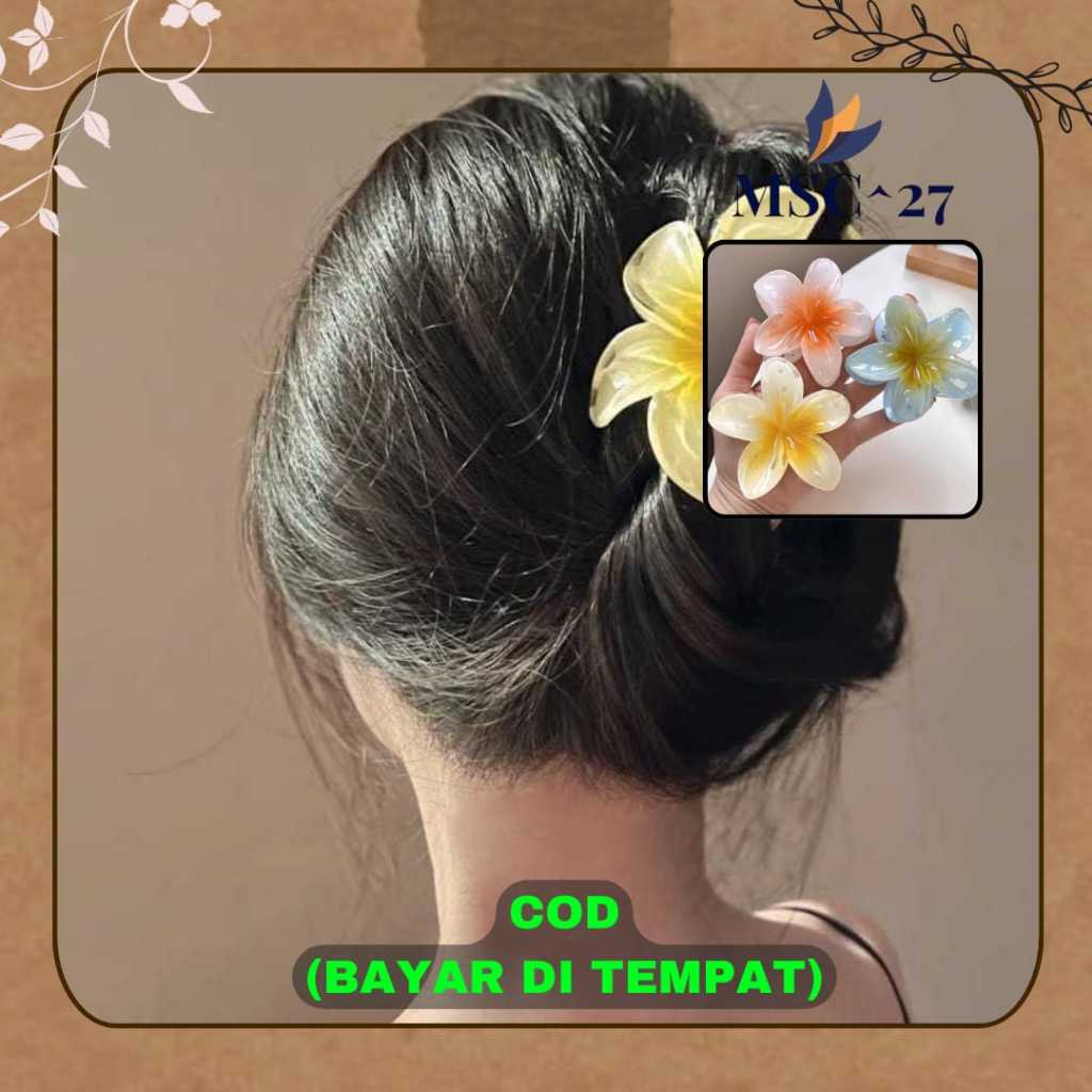 Jual Jepitan Rambut Cantik Model Bunga Kamboja Terbaru Jepit Rambut ...