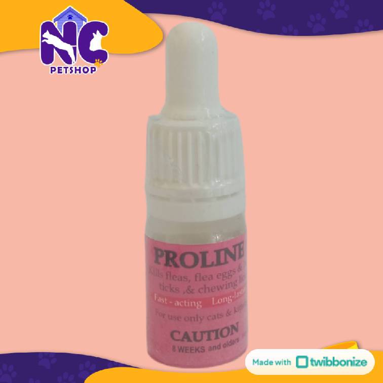 Jual PROLINE CAT 2,5 ML - Obat membasmi kutu, telur kutu,tungau, larva ...